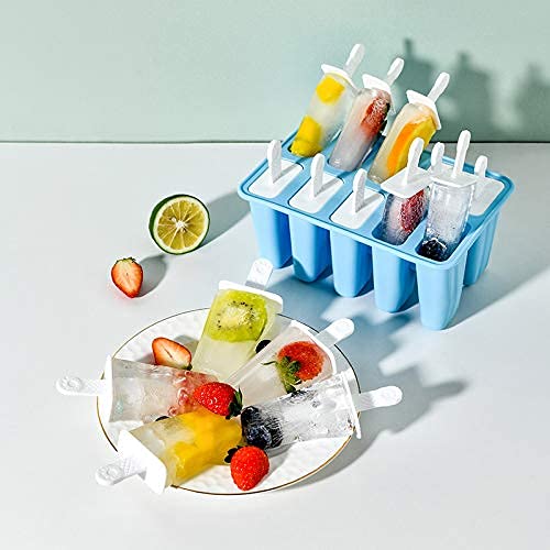 Snapklik.com : Popsicle Molds 10 Pieces Silicone Ice Pop Models ...