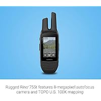 Garmin Rino 755t, Rugged Handheld 2-Way Radio/GPS Navigator with Camera ...