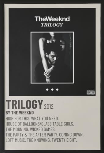 LAMIFRAME The Weeknd Trilogy Album Cover Wall Decoration Art Framed ...