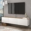 Amazon.com: Atelier Mobili Floating TV Stand - Wall Mounted, Supports ...
