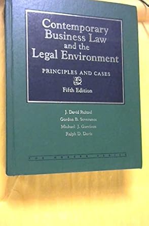 Amazon.com: Contemporary Business Law and the Legal Environment ...