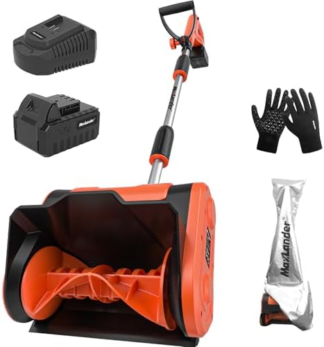 Amazon.com : MZK 20V 13-Inch Cordless Electric Snow Shovel with ...