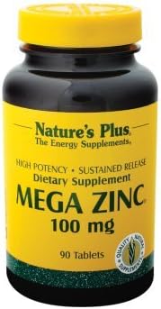 Amazon.com: NaturesPlus, Sustained Release Mega Zinc, 100 mg, 90 ...