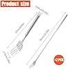 Amazon.com: 2pcs Extendable Fork, 8.66-25.59 Inch Extra Long Handle ...
