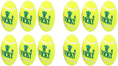 Vicky Cricket Tennis Ball - Light (Yellow) - Pack of 12 : Amazon.in ...