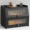 Amazon.com: Goozii Large Bread Box for Kitchen Countertop, Black Bread ...