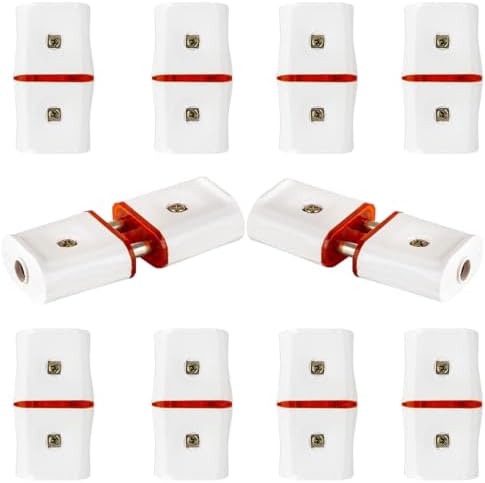 Polycarbonate 2 Pin Male Female Adapter Plug Male to Female 2 Pin Top ...