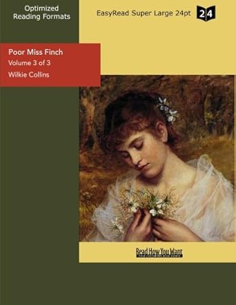 Poor Miss Finch: Easyread Super Large 24pt Edition: Collins, Wilkie ...