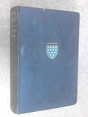 MEMOIRS OF PRINCE VON BULOW- 4 volumes: Von Bulow, Bernard, Prince ...