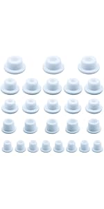 Amazon.com: 24PCS 1/2 inch / 13mm Black Hole Plugs Silicone Rubber ...