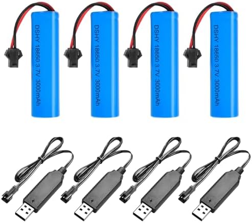 LUFEIS 3.7V Wiederaufladbare 800mAh Lithium Lonen Batterien,Li-ion Akku ...