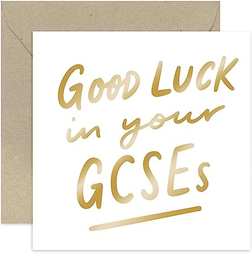 Old English Co. Good Luck GCSE Exams for Son or Daughter - Motivation ...