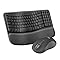 Logitech Wave Keys MK670 Combo, Wireless Ergonomic Keyboard with ...
