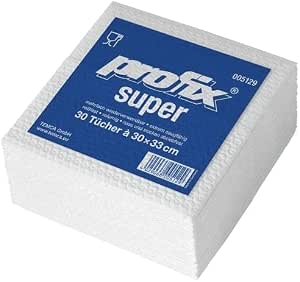 Profix Wischtuch super 30 x 33 cm 1-lagig, weiß : Amazon.de: Drogerie ...