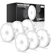 Homelist Motion Sensor Lights Indoor,6 Pack Wireless LED Rechargeable ...