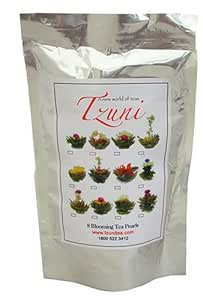 Amazon.com : Tzuni Tea Golden Flower, Jasmine & Globe Amaranth, 8-Count ...