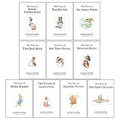 Peter Rabbit Library 10 Books Collection Set By Beatrix Potter(Flopsy ...