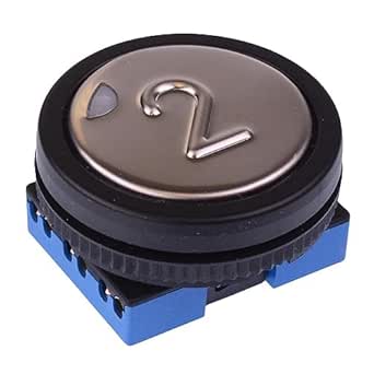 LPI5112R1K21702 APEM '2' Red 12V Illuminated Large Actuator Push Button ...