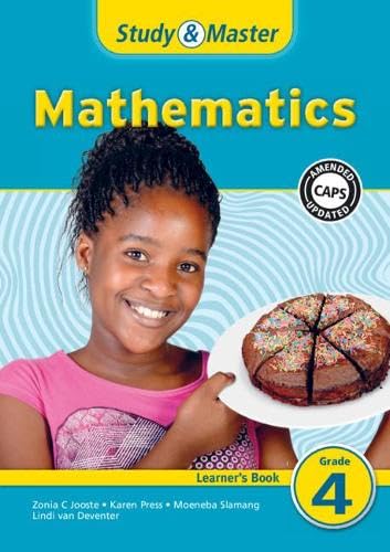 Study & Master Mathematics Learner's Book Grade 4 English | Amazon.com.br