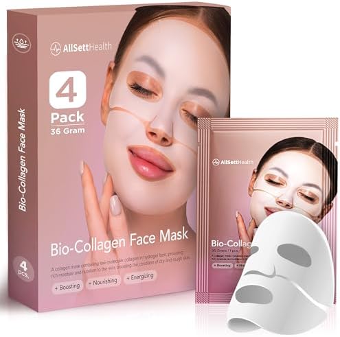 Amazon.com : AllSett Health Bio Collagen Face Mask Skin Care Deep ...