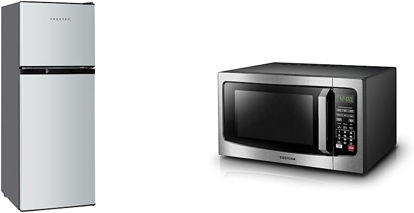 Amazon.com: Frestec 4.7 CU' Refrigerator, Mini Fridge with Freezer ...