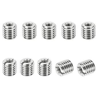 PATIKIL Thread Adapters Sleeve Reducing Nut, 10 Pcs M10*1.5 Male to M5 ...