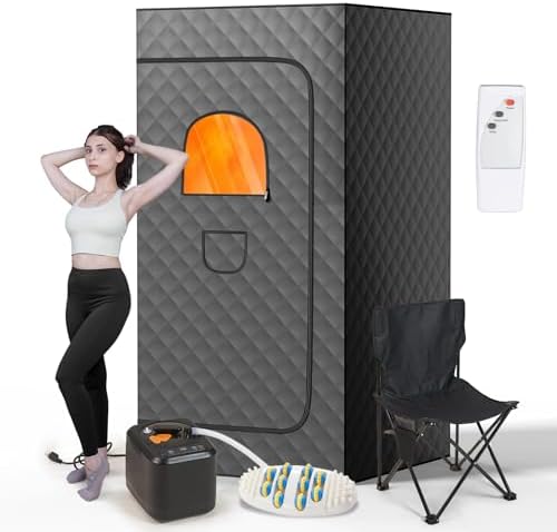Amazon.com : Portable Sauna Box for Home, Steam Sauna Tent, At Home ...