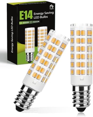 tuare E14 LED Light Bulbs, 5W 550 Lumens E14 LED Light Bulb Warm White ...