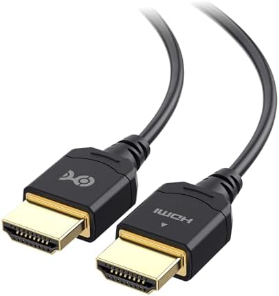 Amazon.com: Cable Matters 2-Pack Ultra Thin HDMI Cable 3 ft, Support 4K@60Hz, Ultra Slim HDMI ...