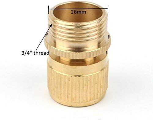 Hydrogarden 3/4″ Male Thread 3/4″ Female Thread Brass Quick Connectors ...