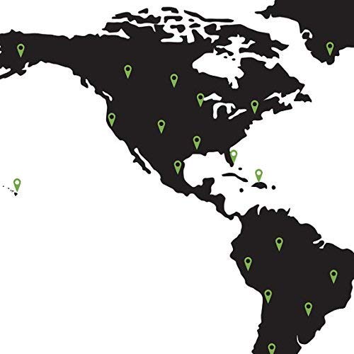 Amazon.com: Marking Pins (50 pins) for Map Wall Decal - Geography Wall ...