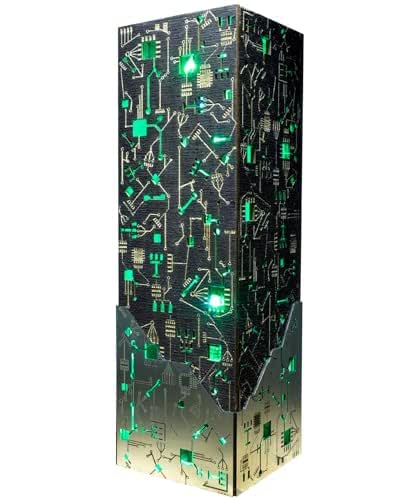 Cyberpunk Metal-Look Night Lamp | Rectangular Prism Shape | Sci-fi Punk ...