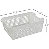 Amazon.com: Doryh Stackable Plastic Storage Baskets/Bins Organizer with ...