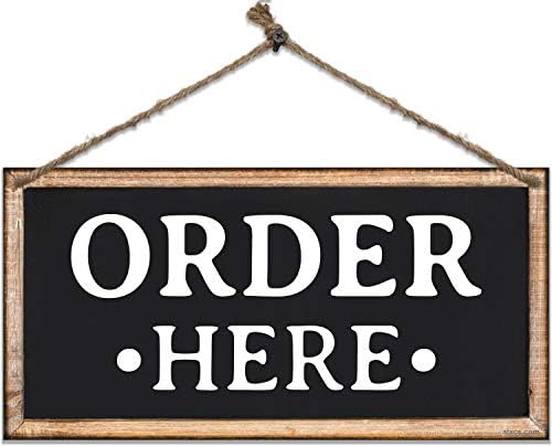 Amazon.com: Order Here Restaurant Rustic Cafe Order Store Boutique ...