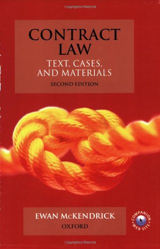 Amazon.com: Contract Law: Text, Cases, & Materials: 9780199274802 ...