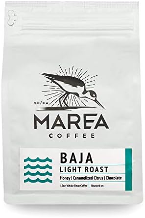 Amazon.com : Marea Coffee, Baja Blend, Light Roast, Whole Bean, 12 oz. Bag, Caramel, Citrus ...