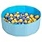 Petsona Foldable Dogs Pool With Balls, Dry Pets Foam Ball Pit, Soft ...