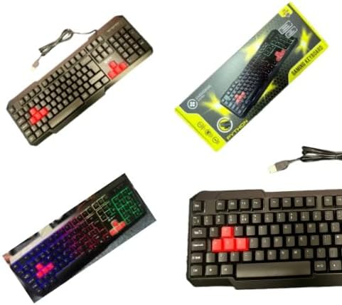 Creative Mind Gaming Keyboard, Mouse, Mouse Pad and Headset, Wired LED ...