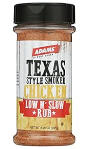 Amazon.com : Adams Texas Style Smoked Chicken Low N’ Slow Rub, 8.29 oz ...