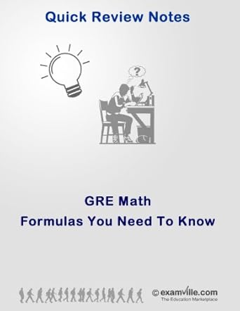 Amazon.com: General GRE: Math Formulas You Need (Quick Review Notes ...