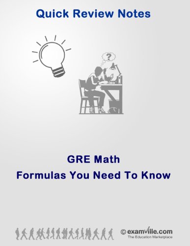 Amazon.com: General GRE: Math Formulas You Need (Quick Review Notes ...