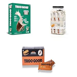 TROOGOOD Ragi Malt Vanilla,Coconut bites Pack of 50,Ragi Rusk Pack of ...