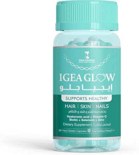 IGEA Glow Hair Skin Nails Capsules with Hyaluronic Acid Vitamin C ...