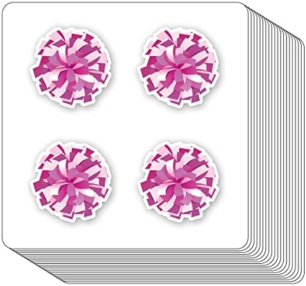 Amazon.com : Cheerleading Cheerleader Stickers 1in for Scrapbooking ...