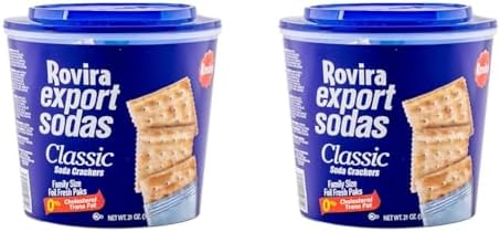 Amazon.com : Rovira Export Soda Crackers, 21 oz. Bucket - A Perfect ...