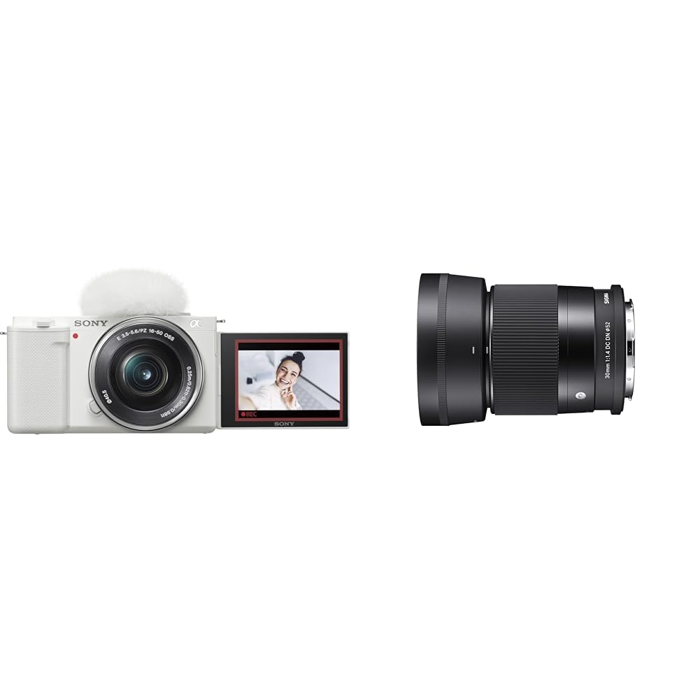 Amazon.co.jp: SONY(ソニー) 【ZV-E10L と シグマ広角単焦点レンズ(30mm) セット】 日常のスナップ撮影に。ZV ...