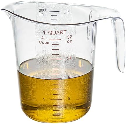 Amazon.com: Restaurantware RW Base 1 Quart Measuring Jar 1 Durable ...