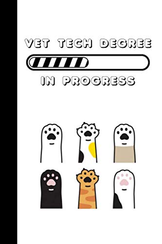 Amazon.com: Vet Tech Degree In Progress: 6x9 Blank Lined Composition ...
