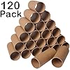 Amazon.com: 120 Pack Thick Cardboard Tubes For Crafts - Craft Rolls ...
