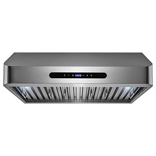 AKDY 30" Under Cabinet Stainless Steel Kitchen Cooking Fan Range Hood ...